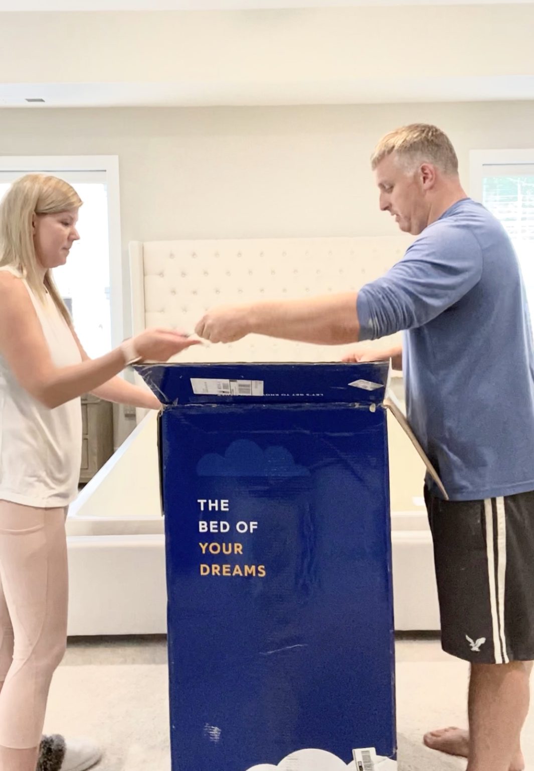 Master Bedroom Makeover Progress {New Mattress in a Box!} - Clipper ...